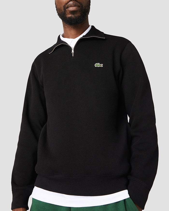 Lacoste Mock Neck Quarter Zip Pullover | Bloomingdale's