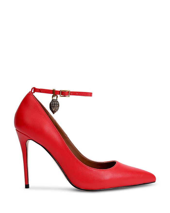 KURT GEIGER LONDON Women's Shoreditch Pointed Toe Red High Heel Pumps ...