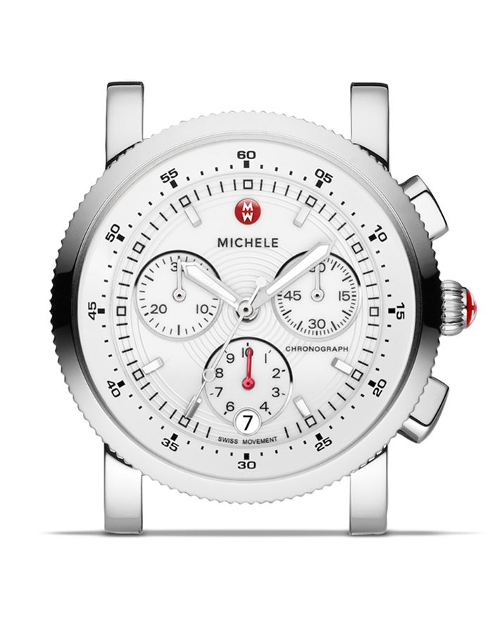 MICHELE Sport Sail White Dial Watch, 38mm | Bloomingdale's