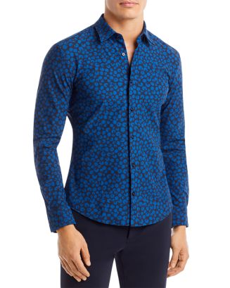 BOSS Roan Patterned Slim Fit Dress Shirt | Bloomingdale's