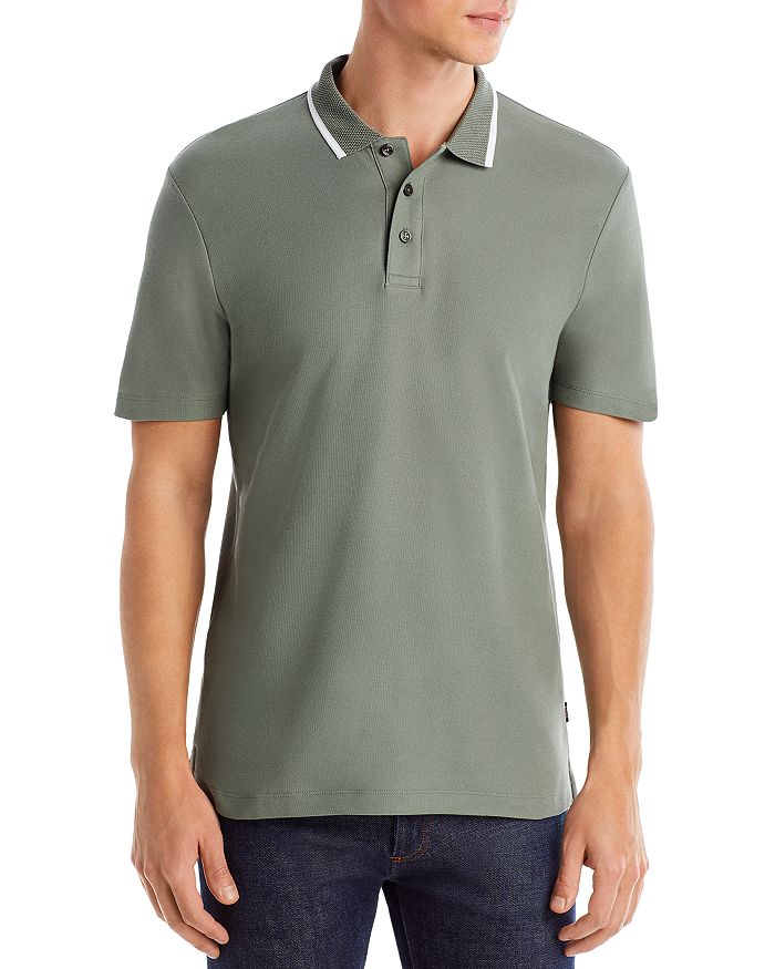 BOSS Parlay Tipped Collar Polo Shirt | Bloomingdale's