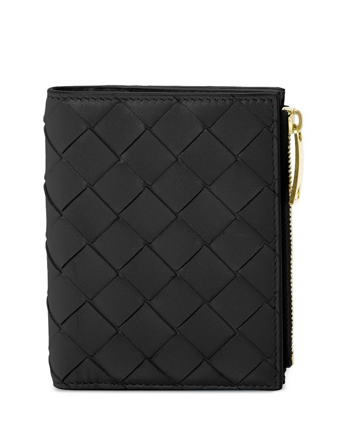 Bottega Veneta Intrecciato Mini Weaved Leather Wallet | Bloomingdale's