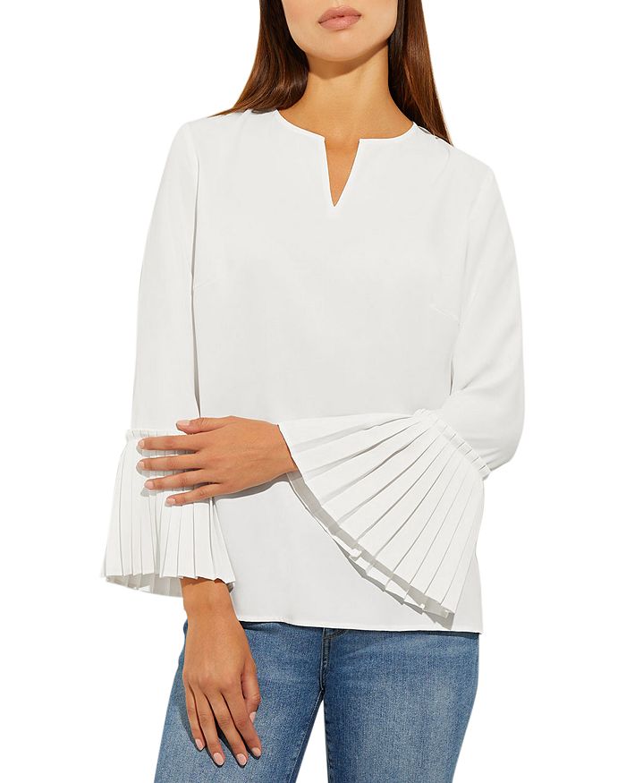 Misook Pleated Cuff Blouse | Bloomingdale's