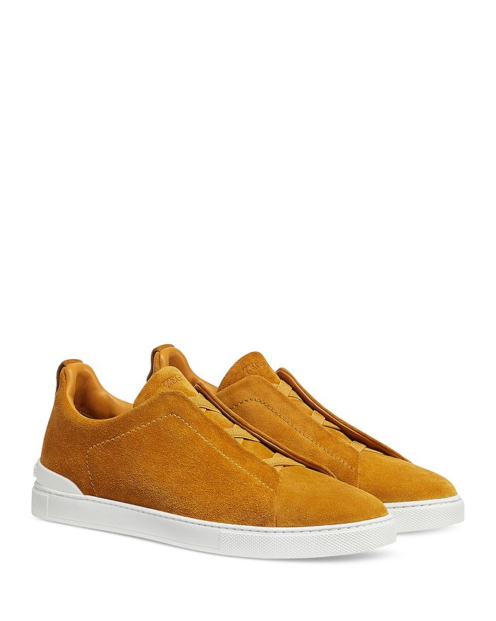 Zegna Men's Suede Triple Stitch Low Top Sneakers | Bloomingdale's