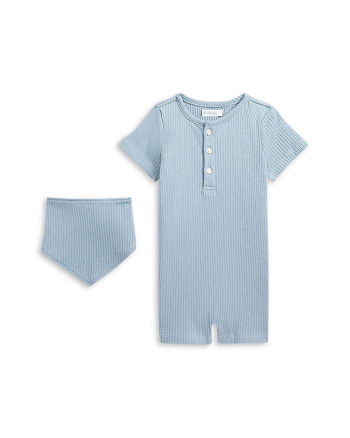 Ralph Lauren Boys' Ribbed Cotton Shortall & Bib Set - Baby | Bloomingdale's