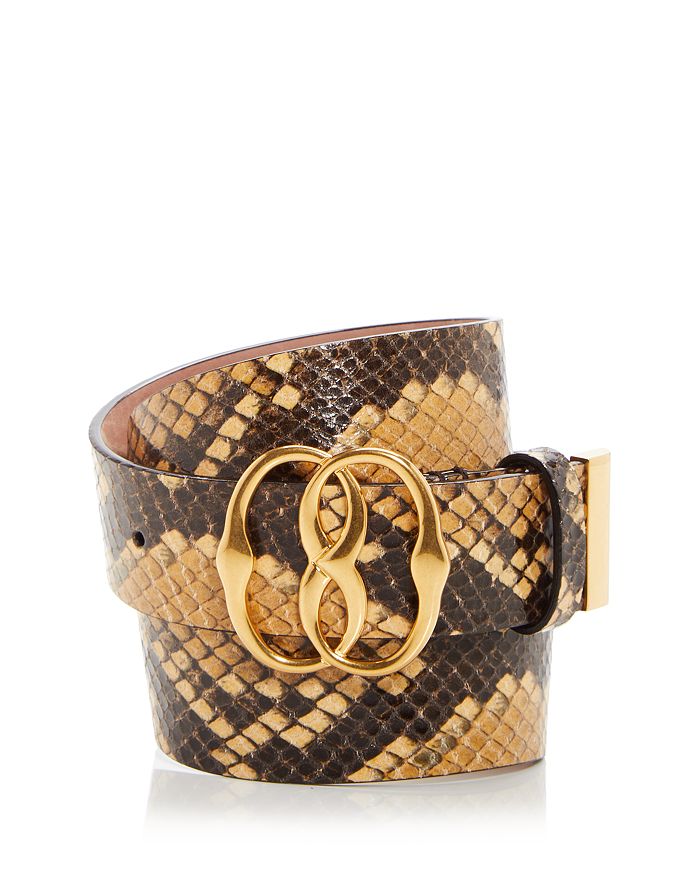 Bally Men's Python-Embossed Leather Belt | Bloomingdale's