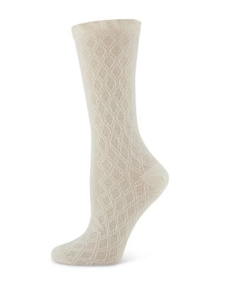 Sanctuary Metallic Diamond Pattern Crew Socks | Bloomingdale's