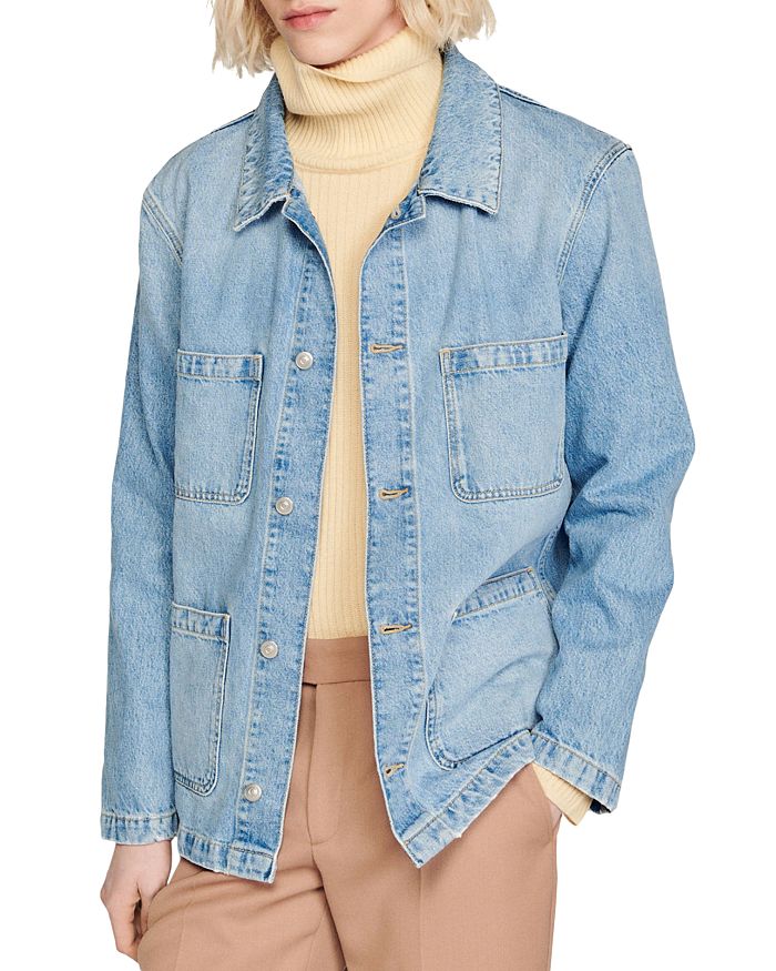 Sandro Denim Worker Jacket | Bloomingdale's