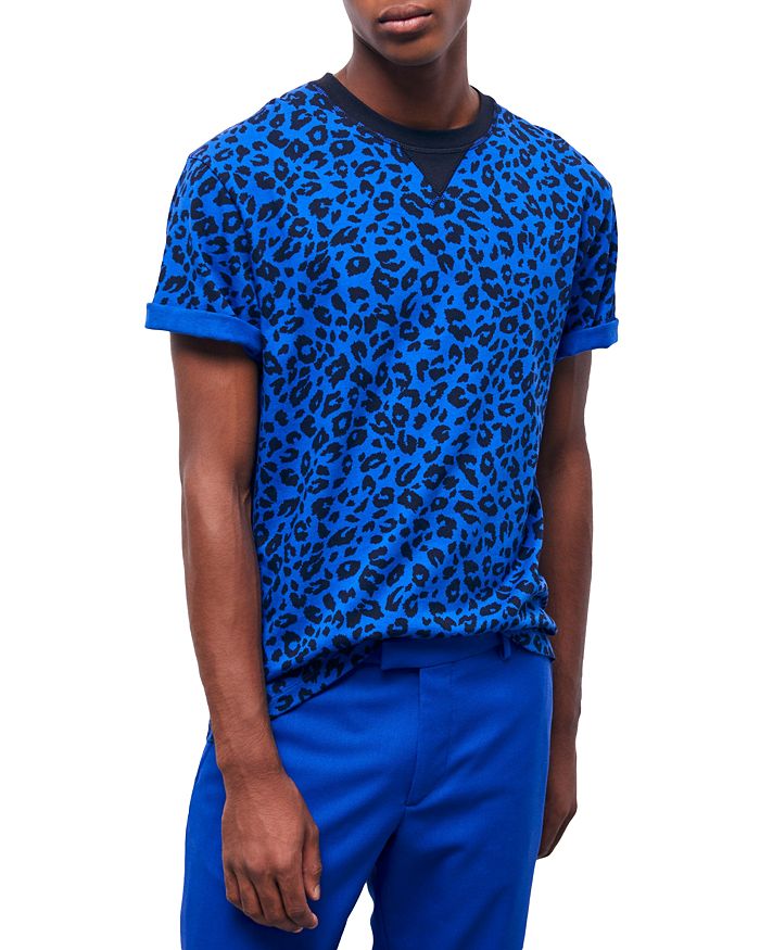 The Kooples Slim Fit Leopard Print Tee | Bloomingdale's