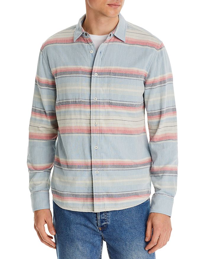 Faherty Reversible Long Sleeve Organic Cotton Shirt | Bloomingdale's