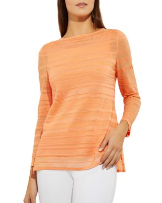 Misook Boat Neck Tunic Top | Bloomingdale's