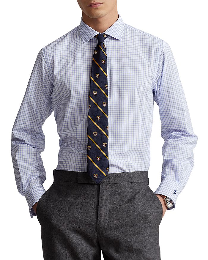 Polo Ralph Lauren Custom Fit Checked Poplin Shirt | Bloomingdale's