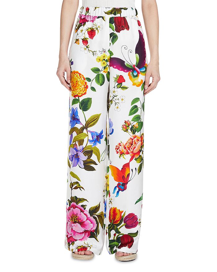 Weekend Max Mara Neo Silk Printed Pants | Bloomingdale's