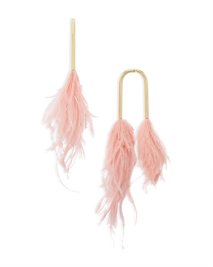 Cult Gaia Meta Feather Earrings | Bloomingdale's