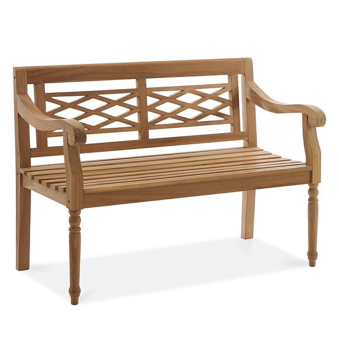 Crosley Olivier Indoor/Outdoor Teak Bench | Bloomingdale's