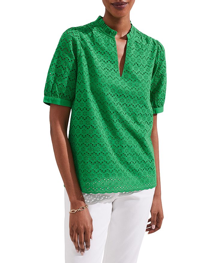 HOBBS LONDON Ellis Eyelet Top | Bloomingdale's