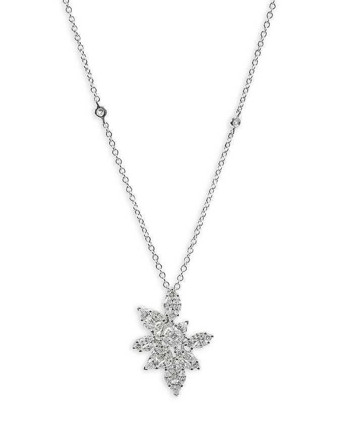 ZYDO 18K White Gold Diamond Pendant Necklace, 16" | Bloomingdale's
