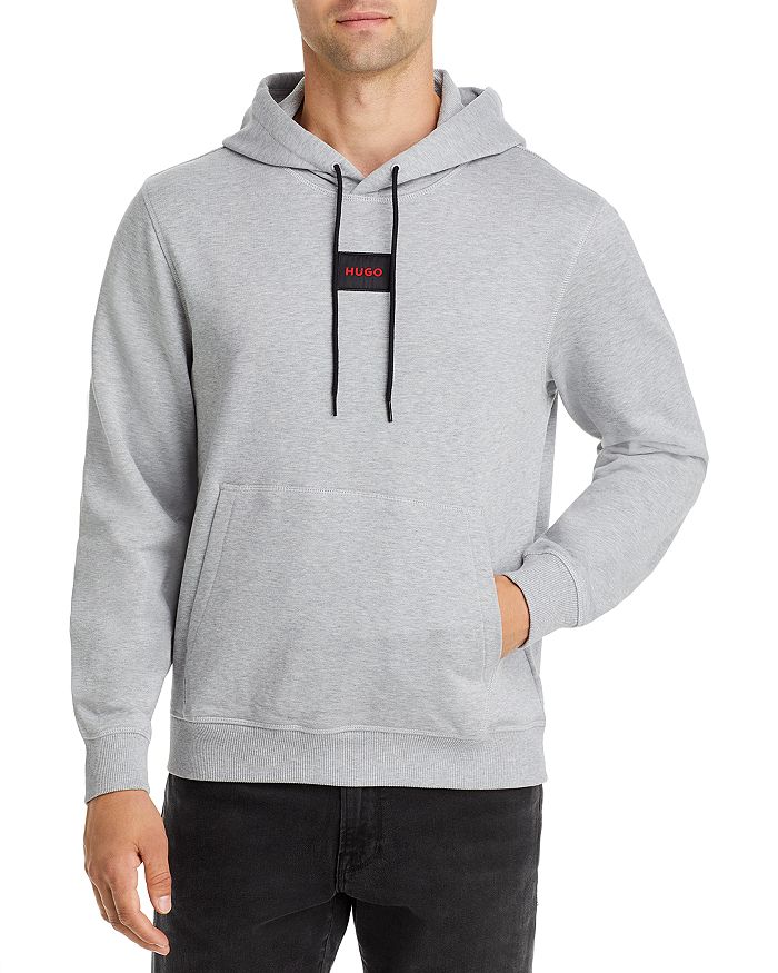 HUGO Logo Patch Hooded Pullover Sweatshirt | Bloomingdale's