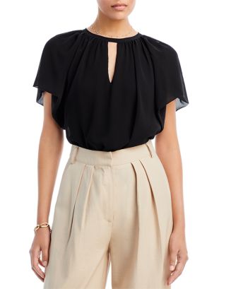 Kobi Halperin Lisa Keyhole Blouse | Bloomingdale's
