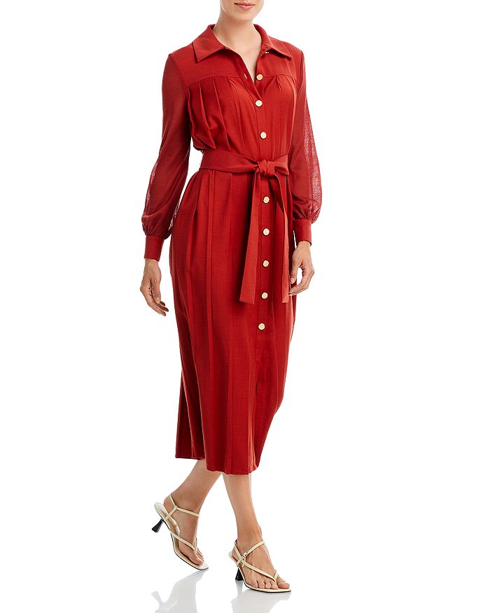 Misook Belted Shirt Dress | Bloomingdale's