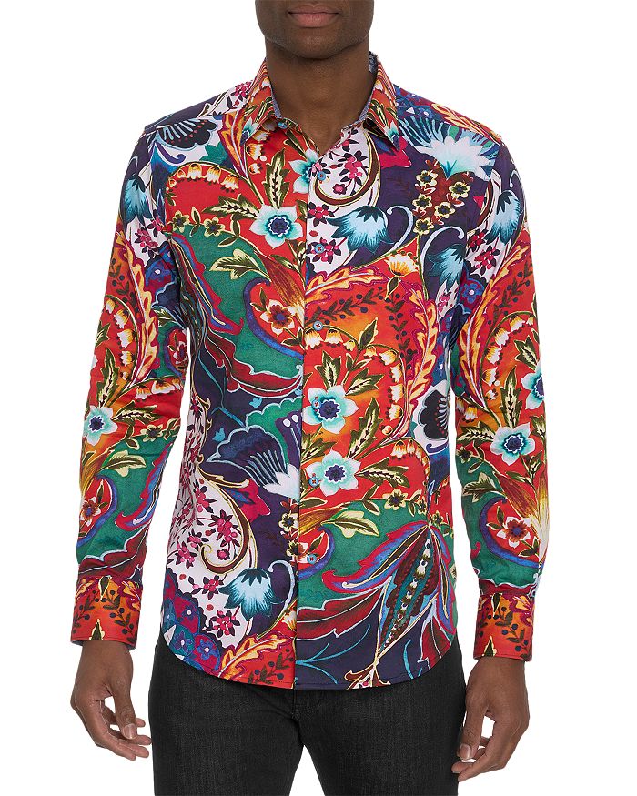 Robert Graham The Kenzi Cotton Printed Classic Fit Button Down Shirt ...