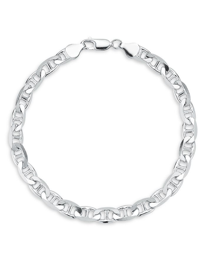 Milanesi And Co Sterling Silver 7mm Mariner Link Chain Bracelet ...