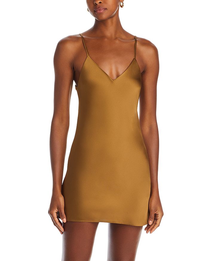 Norma Kamali Bias Slip Mini Dress | Bloomingdale's