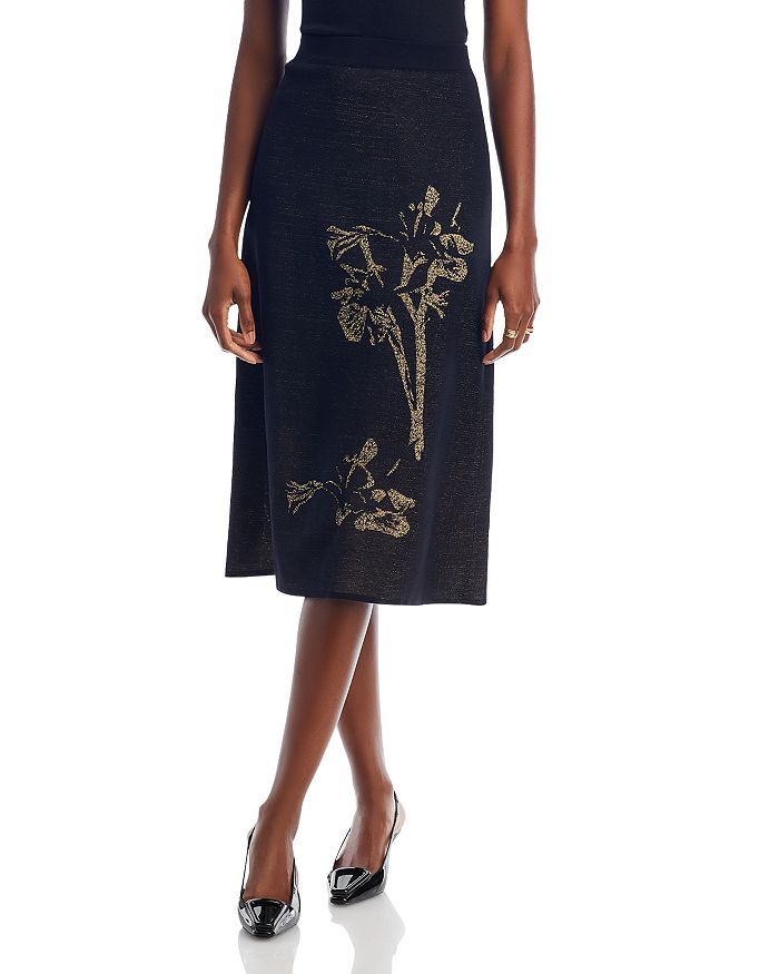 Misook Jacquard Midi Skirt | Bloomingdale's