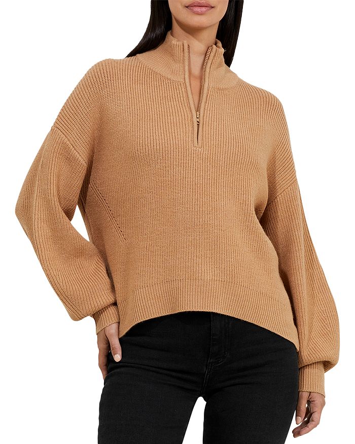 FRENCH CONNECTION Babysoft Half Zip Sweater | Bloomingdale's