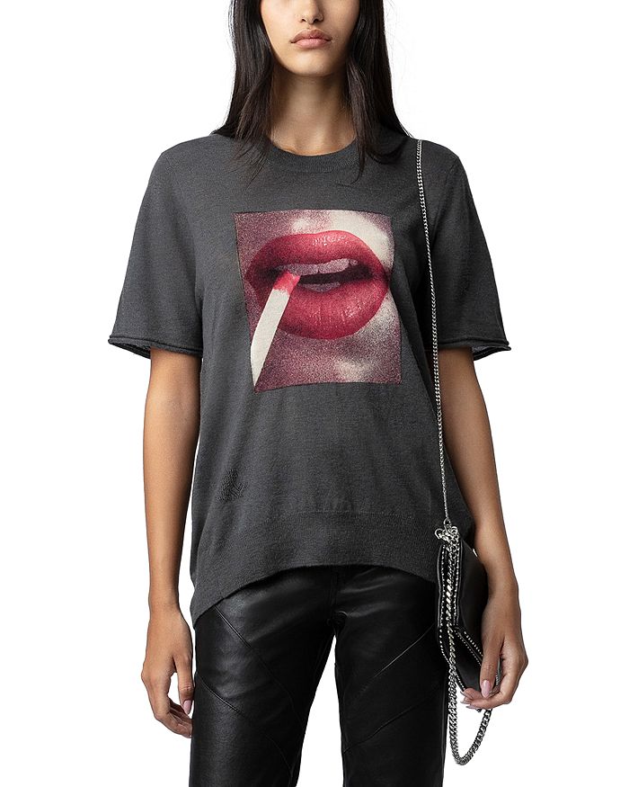 Zadig & Voltaire Ida Cashmere Graphic Sweater | Bloomingdale's