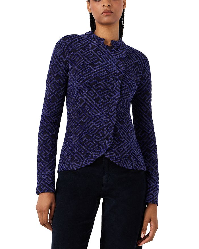 Emporio Armani Geometric Asymmetrical Blazer | Bloomingdale's