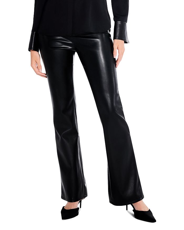 NIC+ZOE Faux Leather Bootcut Pants | Bloomingdale's