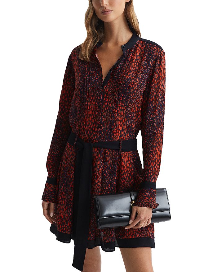 REISS Kinsey Animal Print Dress | Bloomingdale's
