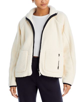 AQUA Cropped Fleece Jacket - Exclusive | Bloomingdale's