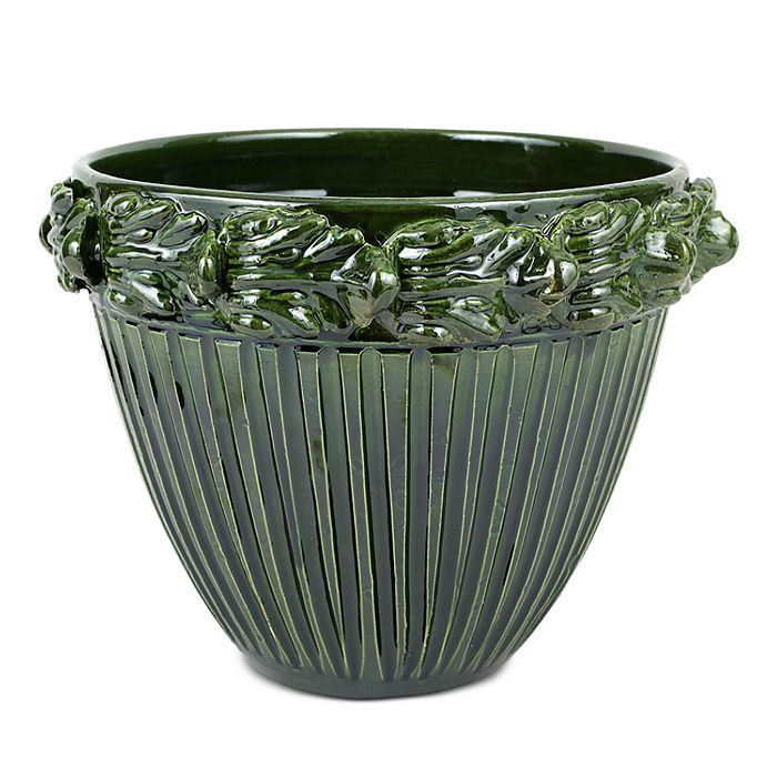 VIETRI Rustic Garden Acanthus Leaf Large Cachepot | Bloomingdale's
