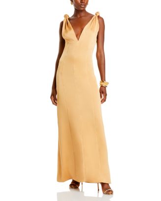 Derek Lam 10 Crosby Naiomy Knot Shoulder Gown | Bloomingdale's