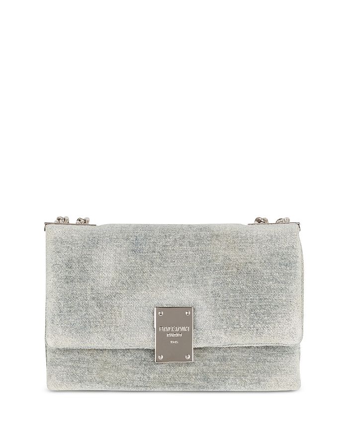 Balmain 1945 Soft Faded Denim Shoulder Bag | Bloomingdale's