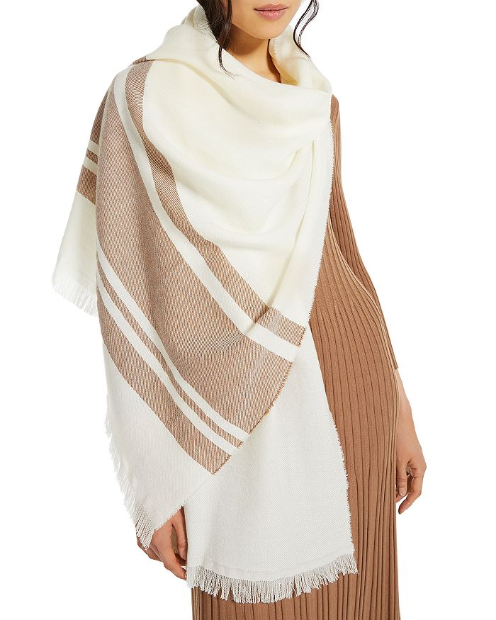 Weekend Max Mara Galea Frayed Edge Wool Stole | Bloomingdale's