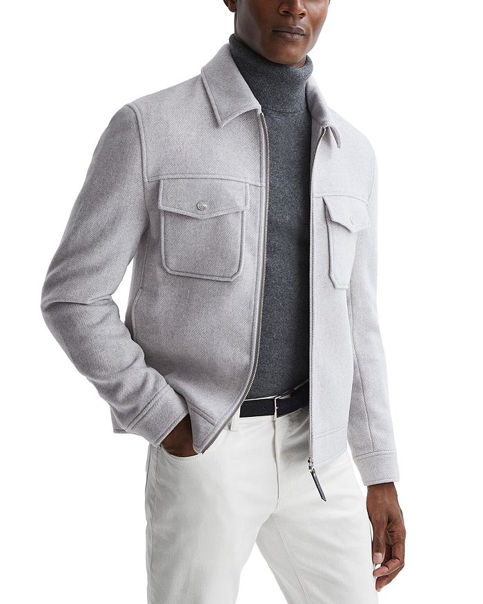 REISS Zip Up Jacket | Bloomingdale's