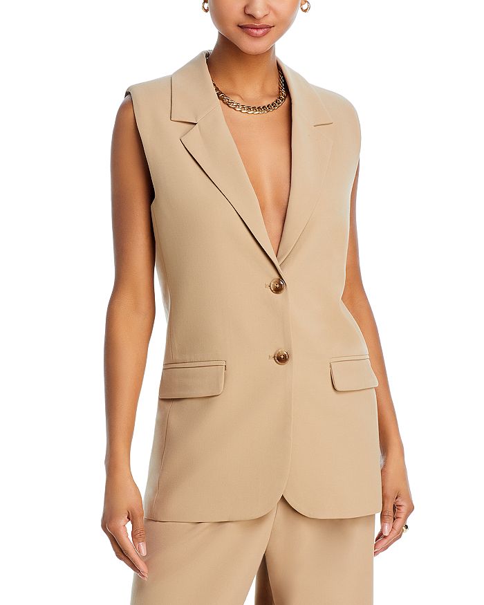 WAYF Wilshire Notch Collar Vest | Bloomingdale's