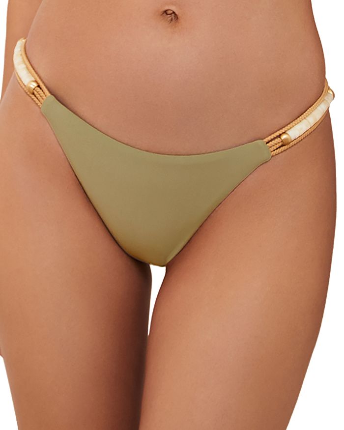 ViX Side Beaded Solid Bikini Bottom | Bloomingdale's