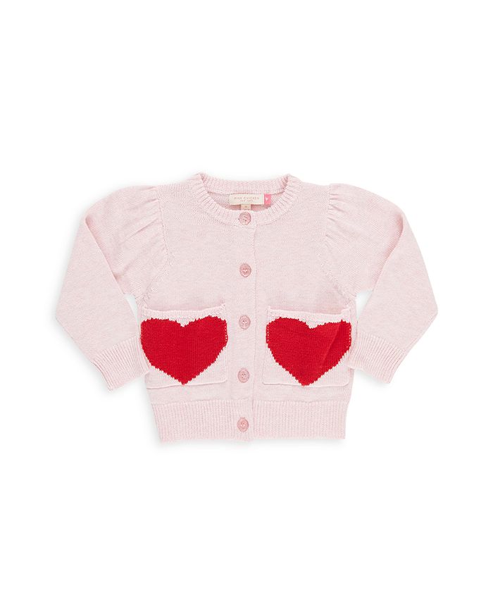 Pink Chicken Girls' Heart Pocket Cardigan Sweater - Little Kid ...