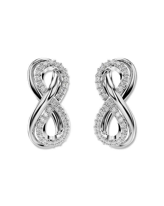 Swarovski Hyperbola Infinity Stud Earrings | Bloomingdale's