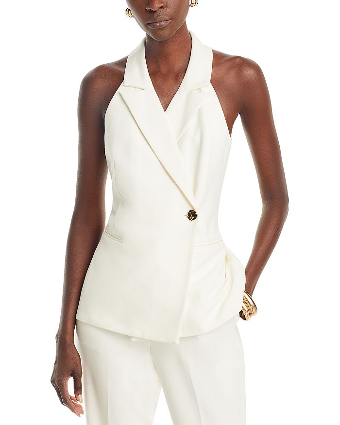 FRENCH CONNECTION Harrie Sleeveless Blazer Top | Bloomingdale's