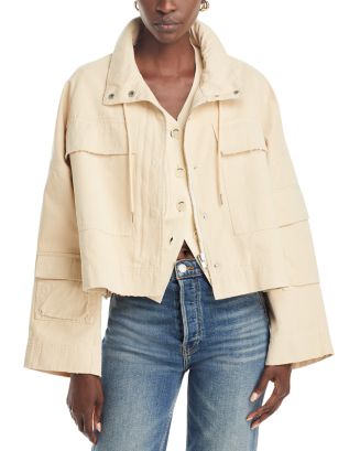 AQUA Cropped Utility Jacket - Exclusive | Bloomingdale's