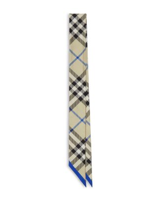 Burberry Check Skinny Silk Scarf | Bloomingdale's