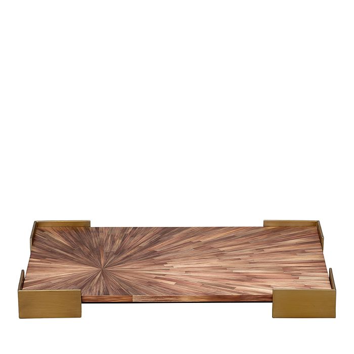 Jamie Young Palm Marquetry Tray | Bloomingdale's