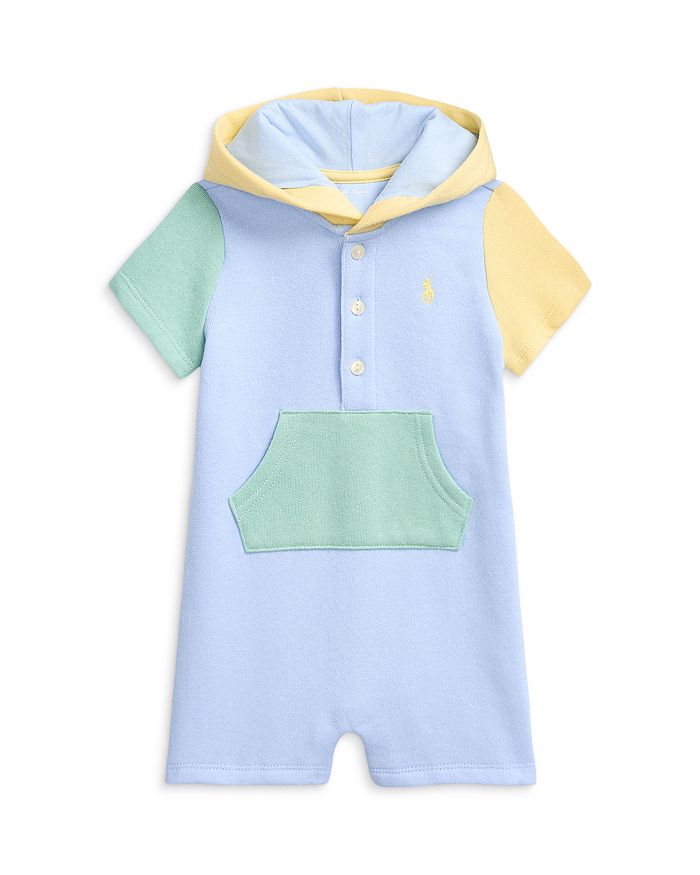 Ralph Lauren Boys' Color-Blocked Fleece Hooded Shortalls - Baby ...