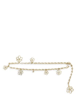 Maje Women's Flower Gold Tone Chain Belt | Bloomingdale's