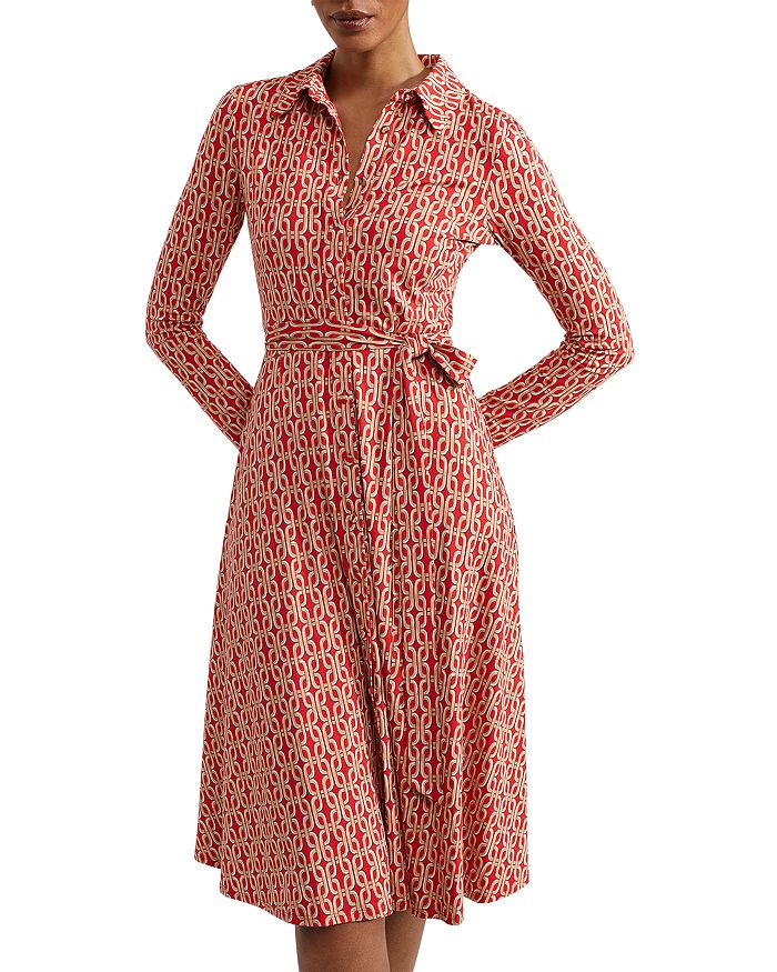 HOBBS LONDON Clarice Jersey Collared Dress | Bloomingdale's